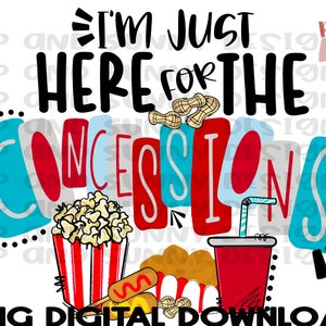 Concession Stand | Hand Drawn | PNG Digital Download | Sublimation ...