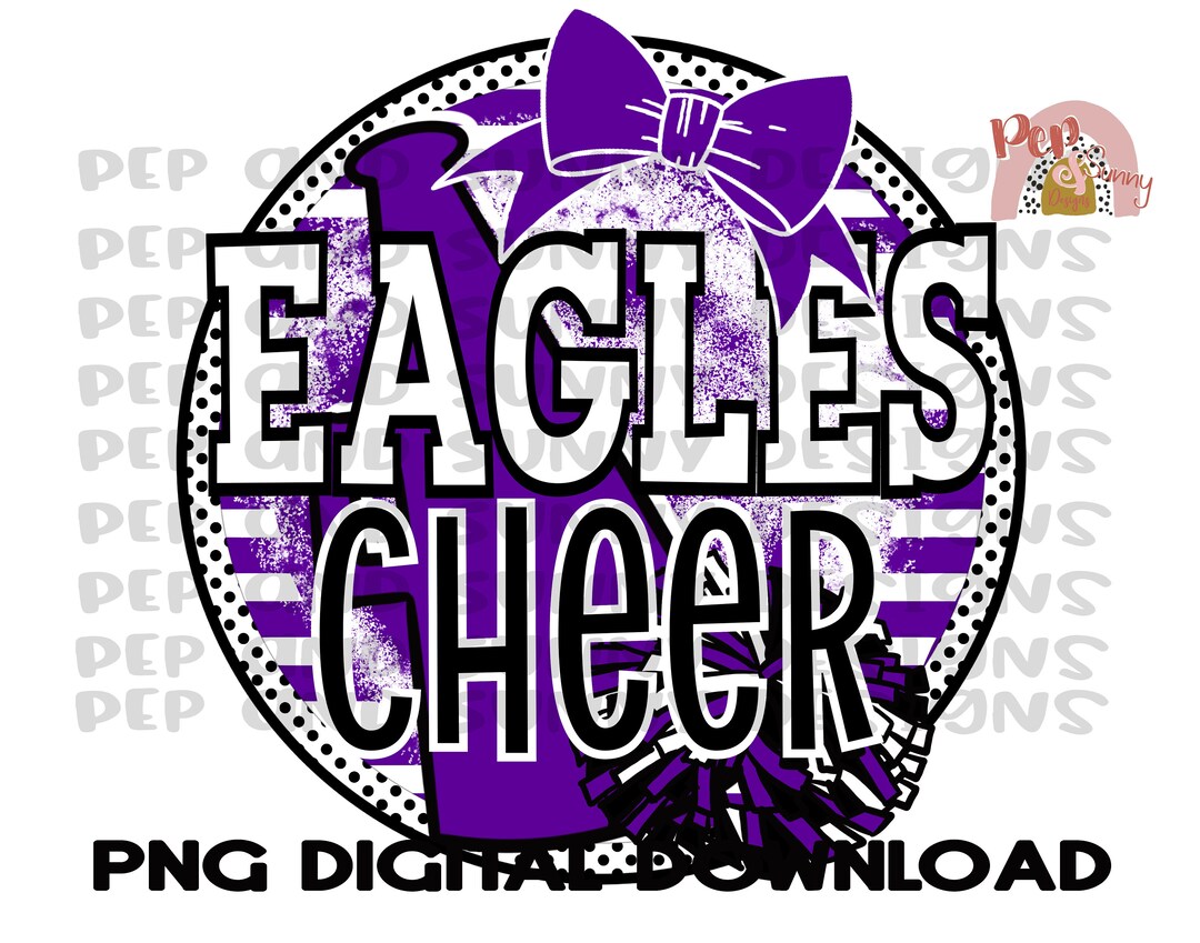 Eagles Cheer | Cheer Team Design | Dance Team Design | Megaphone | Bow ...