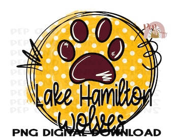 Lake Hamilton Wolves Png - Etsy