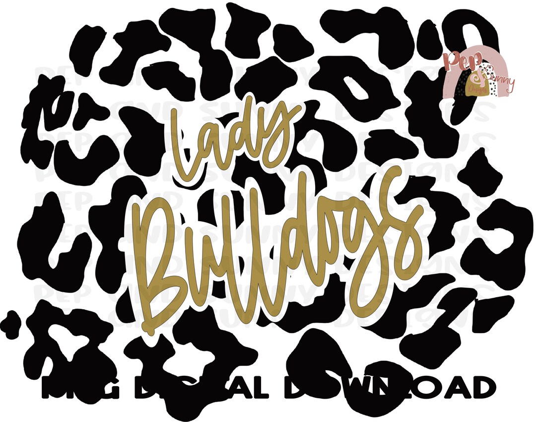Lady Bulldogs Spirit Tee PNG Digital Download Sublimation Design - Etsy