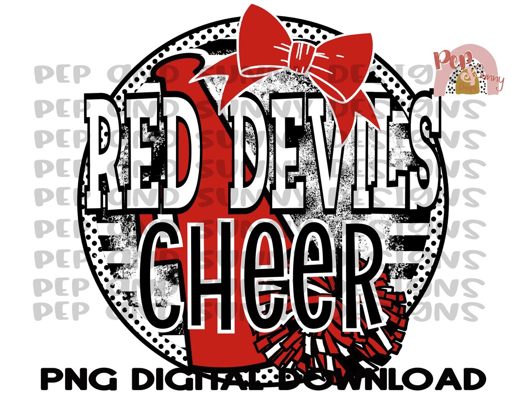 Red Devils Cheer | Cheer Team Design | Dance Team Design | Megaphone ...