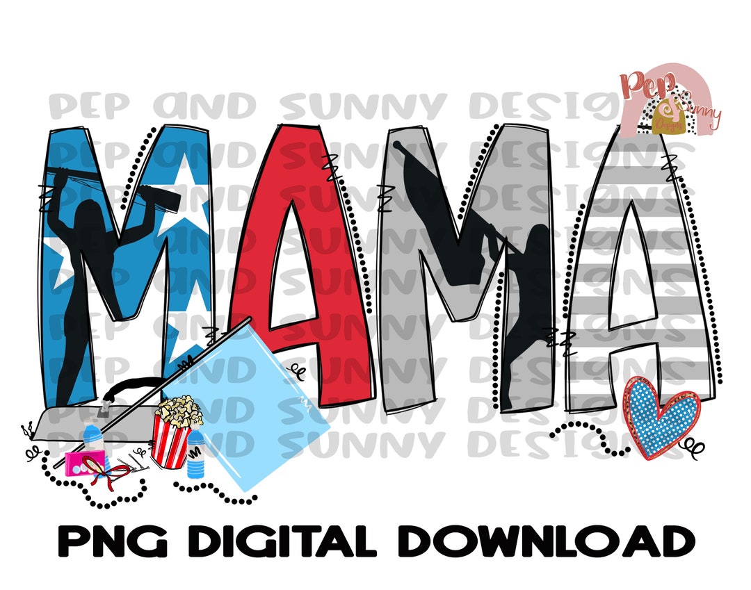 Mama | Band | Color Guard | Hand Drawn | PNG Digital Download ...