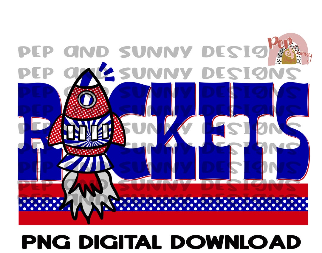 Rockets | Spirit Tee Design | PNG Digital Download | Sublimation Design ...