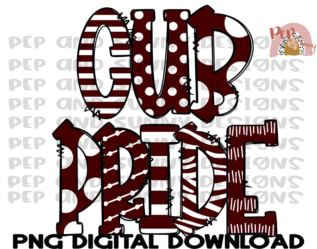 Cubs | Cub Pride | Doodle Design | Spirit Tee | PNG Digital Download ...
