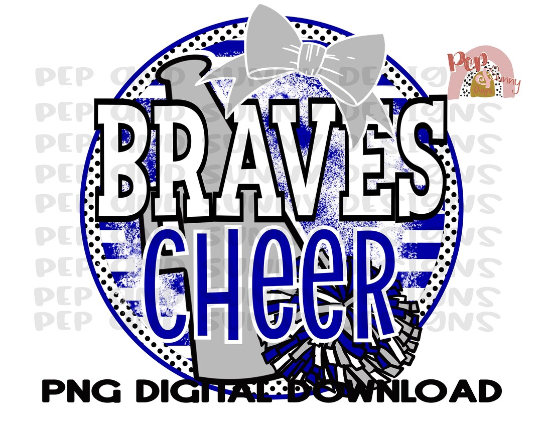 Braves Cheer Royal Blue and Silver | Cheer Team Design | Dance Team ...