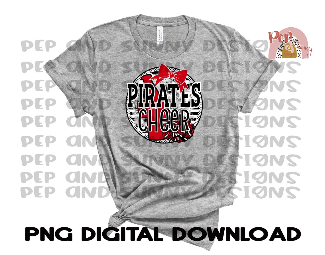 Pirates Cheer | Cheer Team Design | Dance Team Design | Megaphone | Bow ...