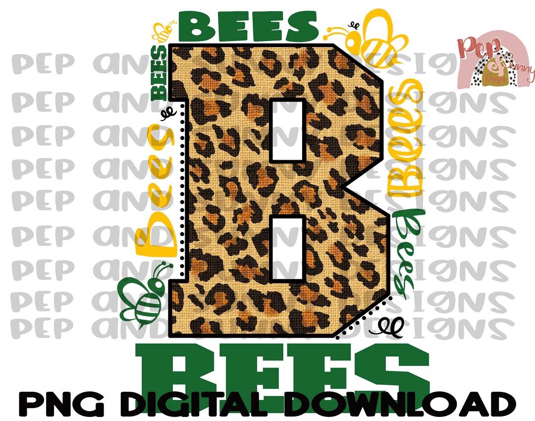 Collage de abejas / Leopardo / PNG Descarga digital / Diseño de ...