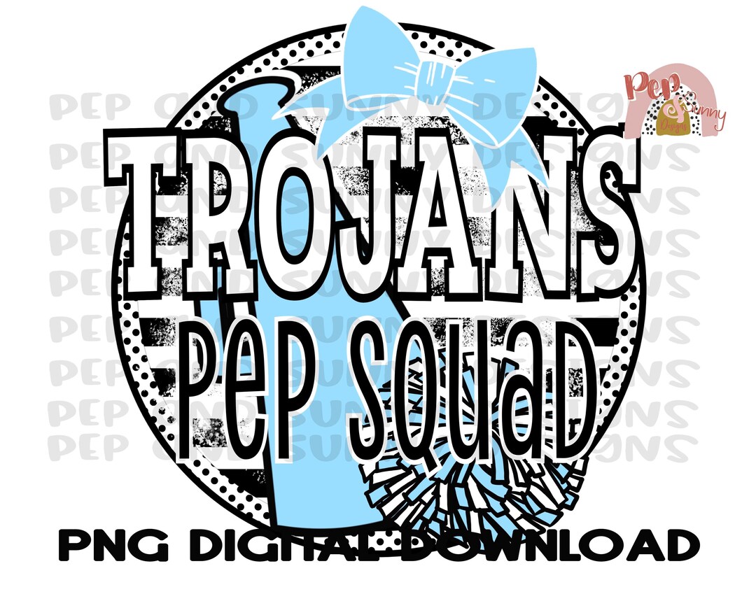 Trojans Pep Squad | Cheer Team Design | Dance Team Design | Megaphone ...