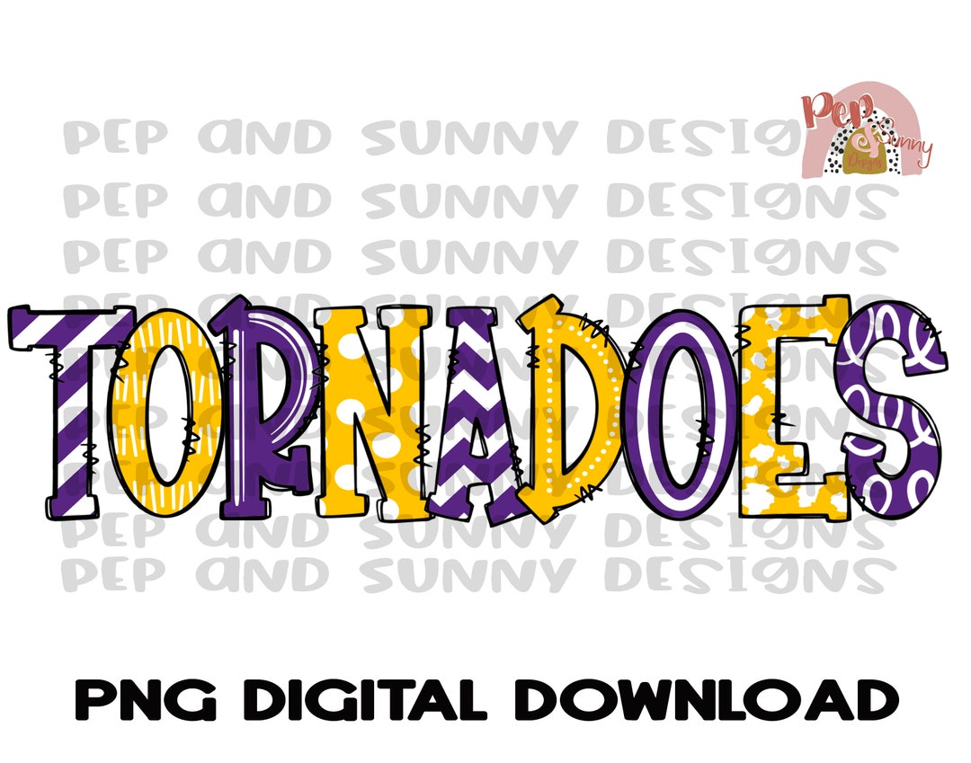 Tornadoes | Doodle Design | Spirit Tee | PNG Digital Download ...