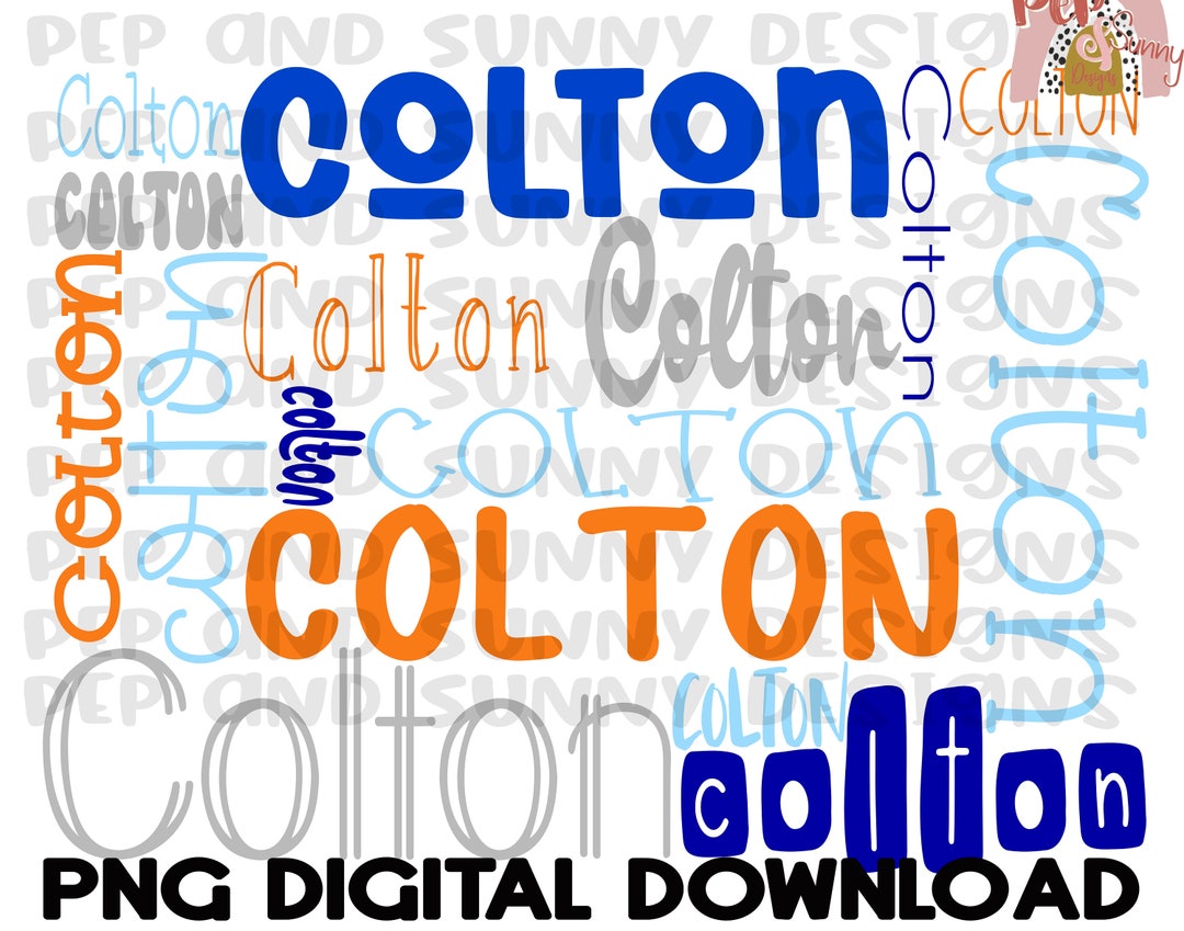 Custom Name Design Collage | Collage Design | PNG Digital Download ...