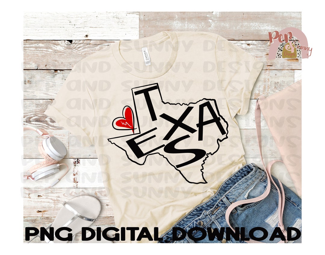 Texas | Hand Drawn | PNG Digital Download | Sublimation Design - Etsy