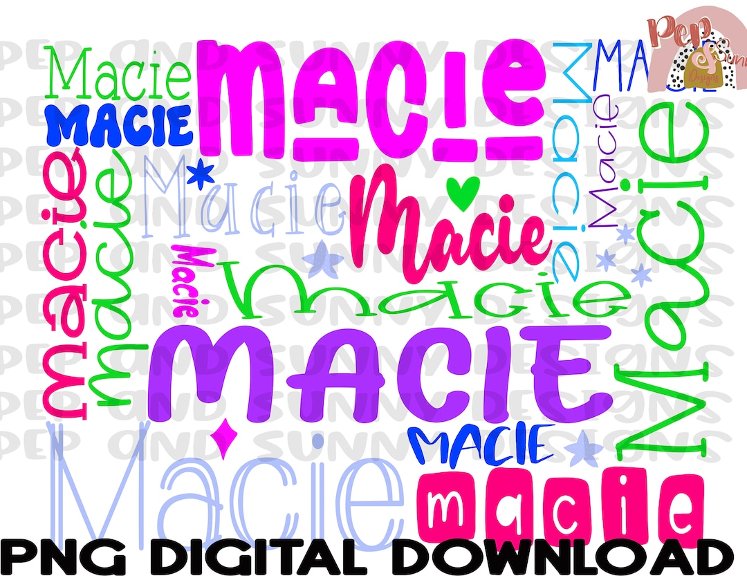 Custom Name Design Collage | Collage Design | PNG Digital Download ...