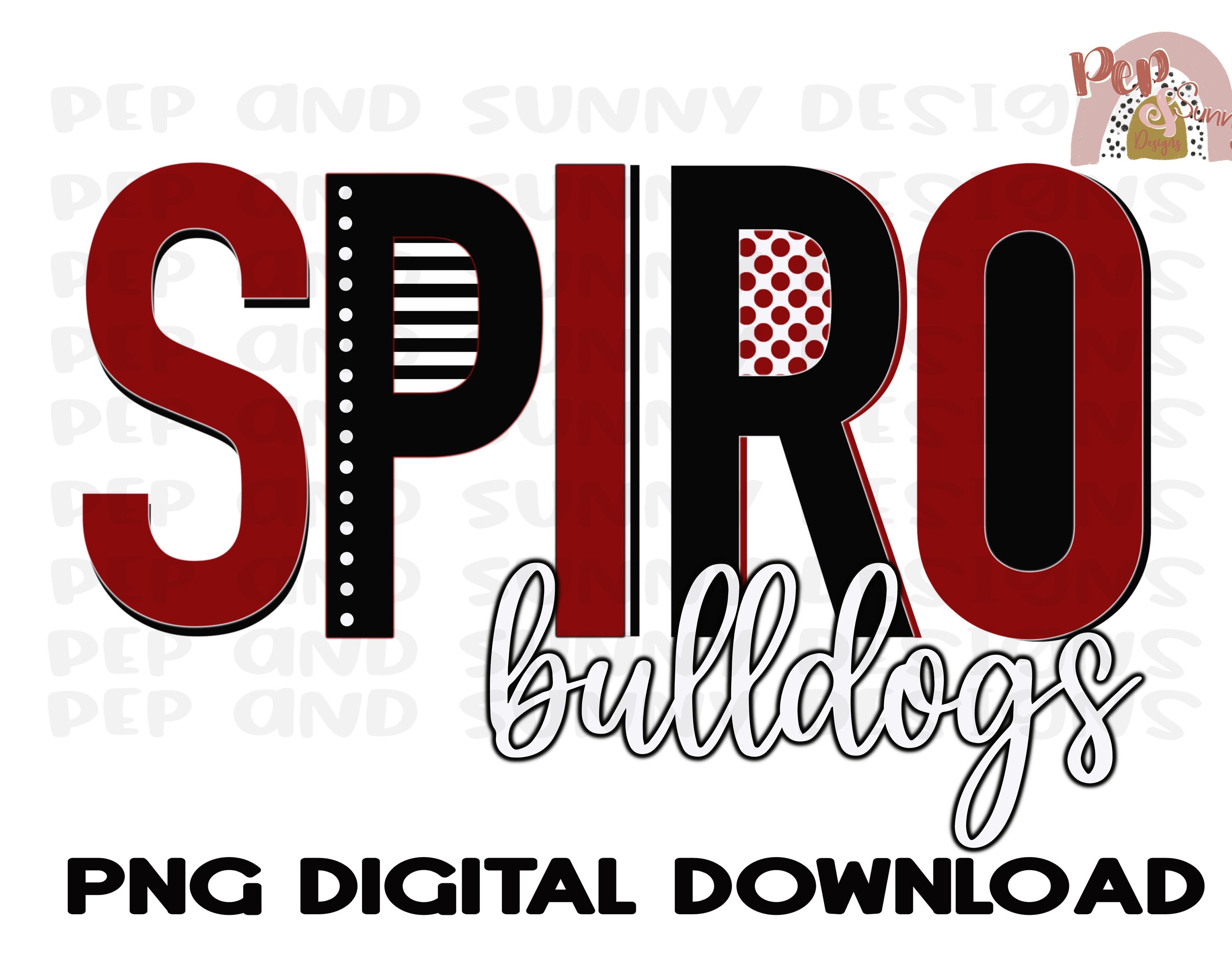 Bulldogs Spiro Bulldogs Spirit Tee PNG Digital Download | Etsy