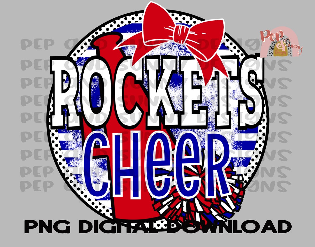 Rockets Cheer | Cheer Team Design | Dance Team Design | Megaphone | Bow ...