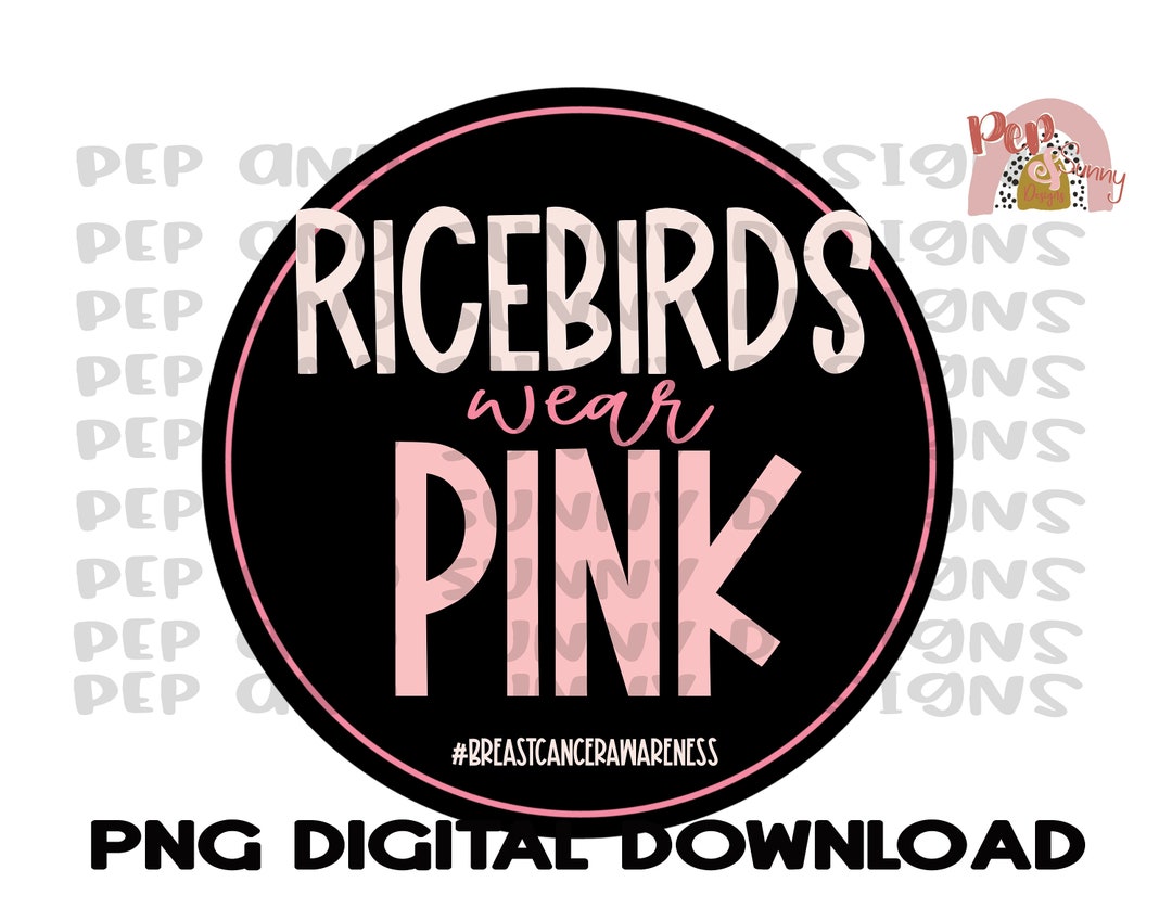 Ricebirds | Breast Cancer | Spirit Tee | PNG Digital Download ...