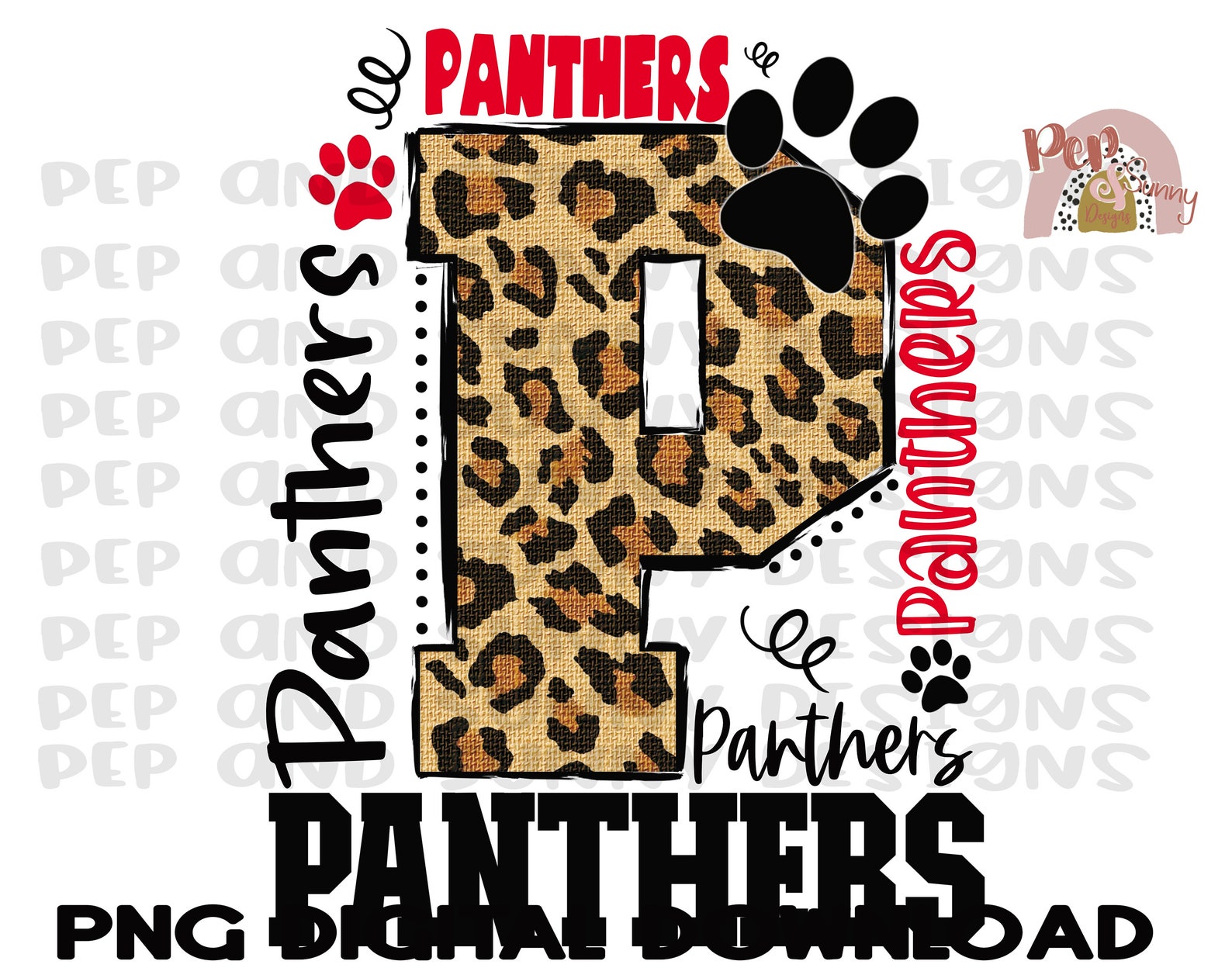 Panthers | Collage | Leopard | PNG Digital Download | Sublimation ...