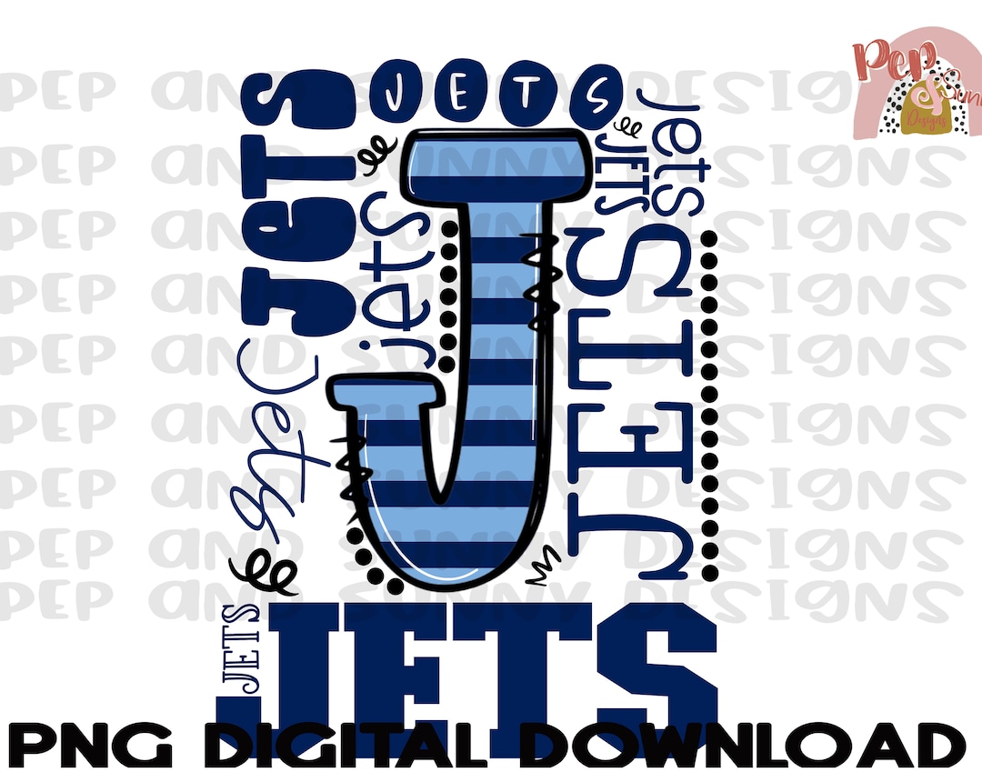 Custom Team Design | Jets | Collage | Typography | PNG Digital Download ...