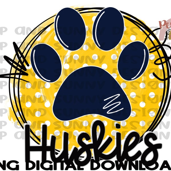 Huskies Paw Print - Etsy