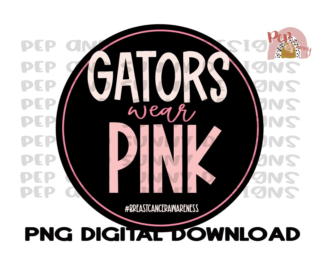 Gators | Breast Cancer | Spirit Tee | PNG Digital Download ...