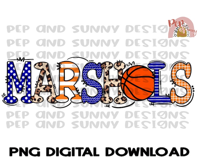 Marshall County Marshals PNG Sublimation Printable Digital Download - Etsy