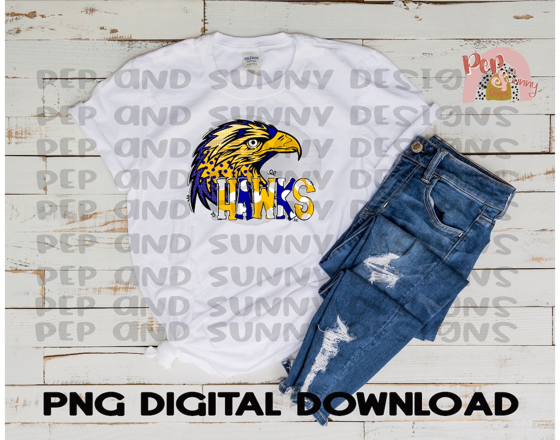 Hawks Doodle Design Hawks Design Your Team PNG Digital - Etsy