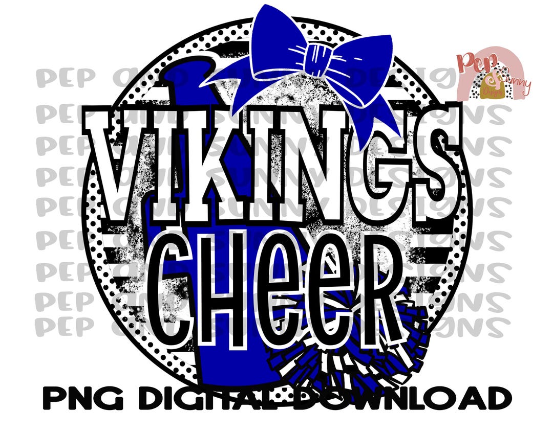 Vikings Cheer | Cheer Team Design | Dance Team Design | Megaphone | Bow ...