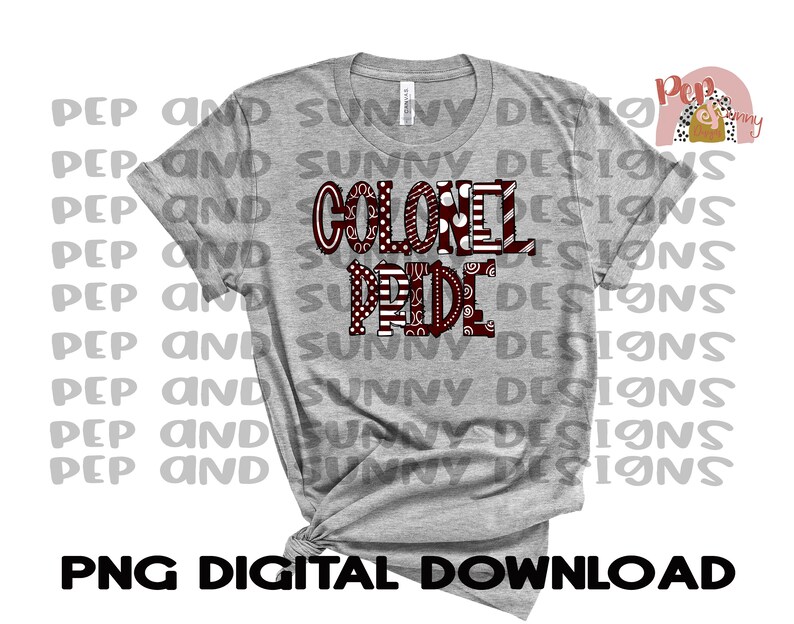 Colonel Pride Colonels Spirit Tee Doodle Design PNG - Etsy