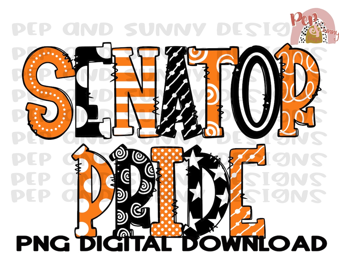 Senator Pride | Doodle Design | Spirit Tee | PNG Digital Download ...