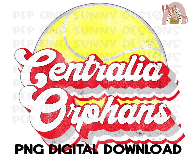 Centralia Orphans Tennis Tennis Team Mascot Stacked | Etsy Centralia Orphans Tennis Tennis Team Mascot Stacked | Etsy