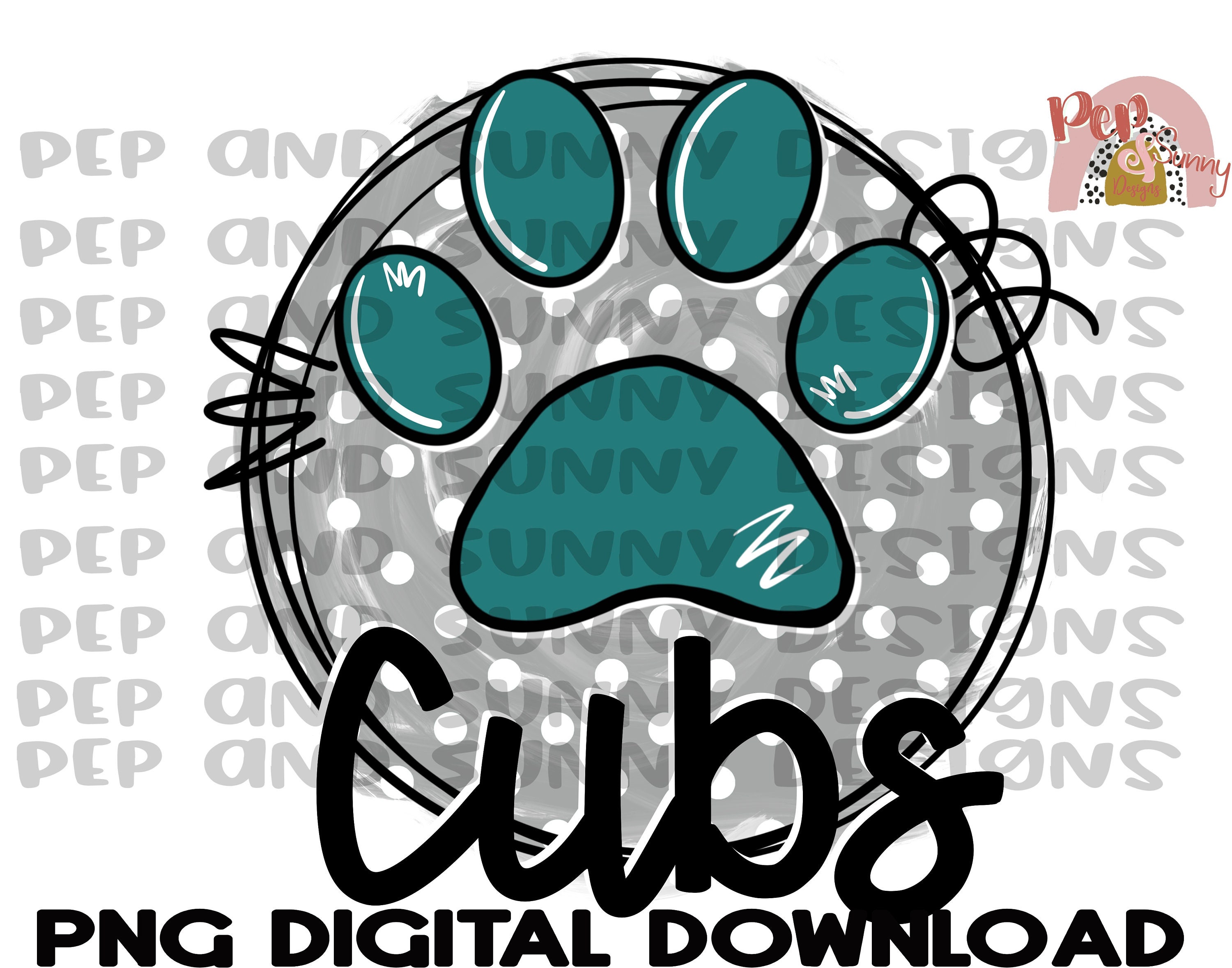 Green Cougar Paw Logo