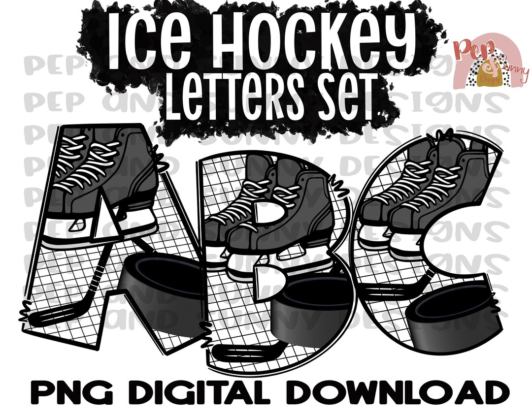 Ice Hockey PNG Letters Set | Letters Set | Capital Letters A-Z | PNG ...