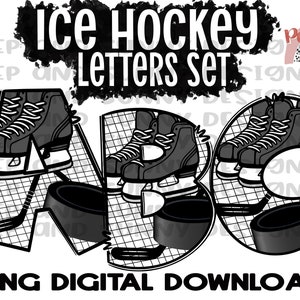Ice Hockey PNG Letters Set | Letters Set | Capital Letters A-Z | PNG ...