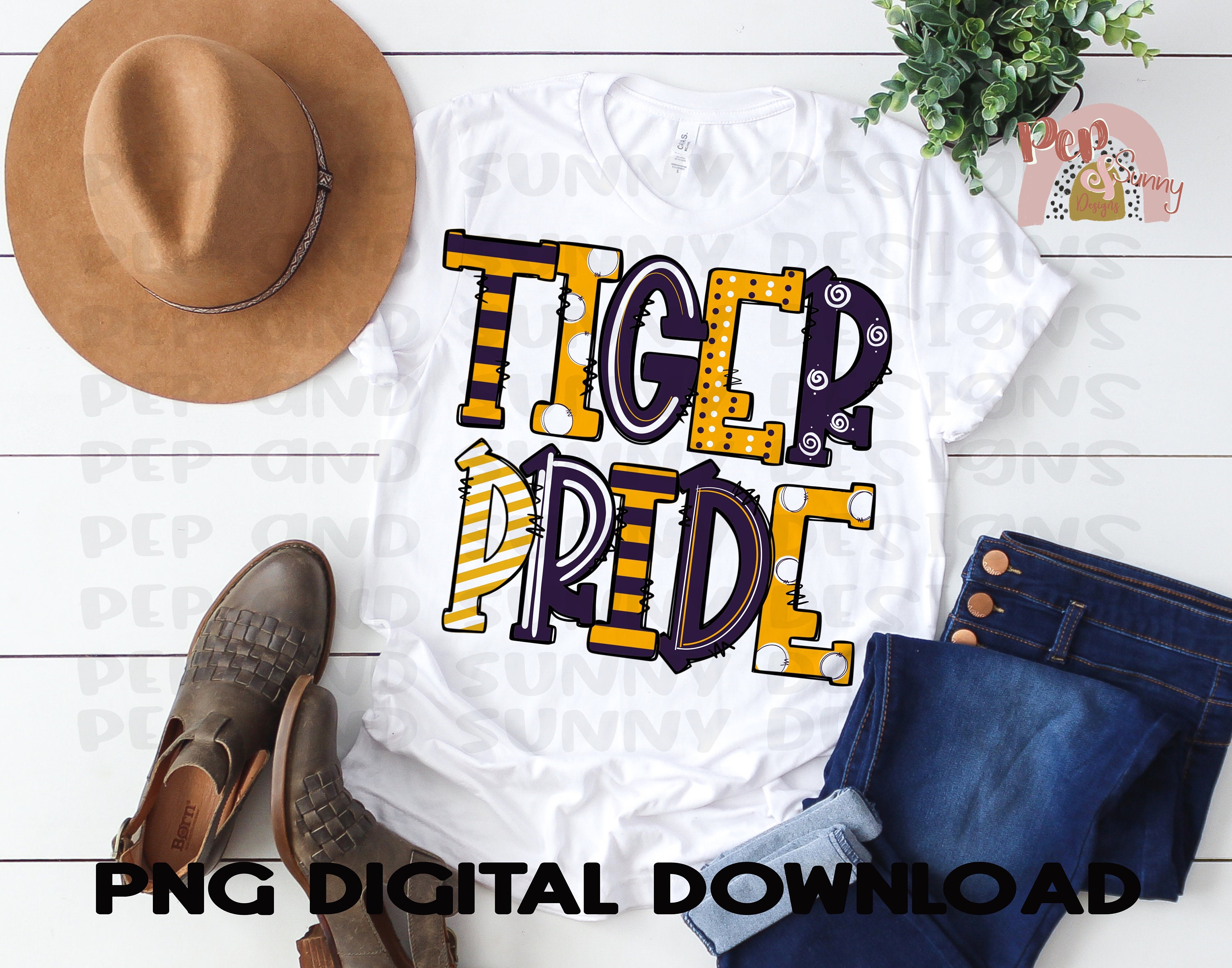 Tiger Pride |team | Spirit Tee | PNG Digital Download | Sublimation ...