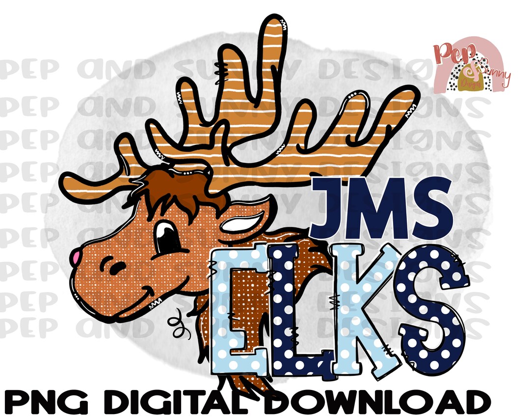 Custom School Design | Elks | Doodle Design | Elks Design | Your Team ...