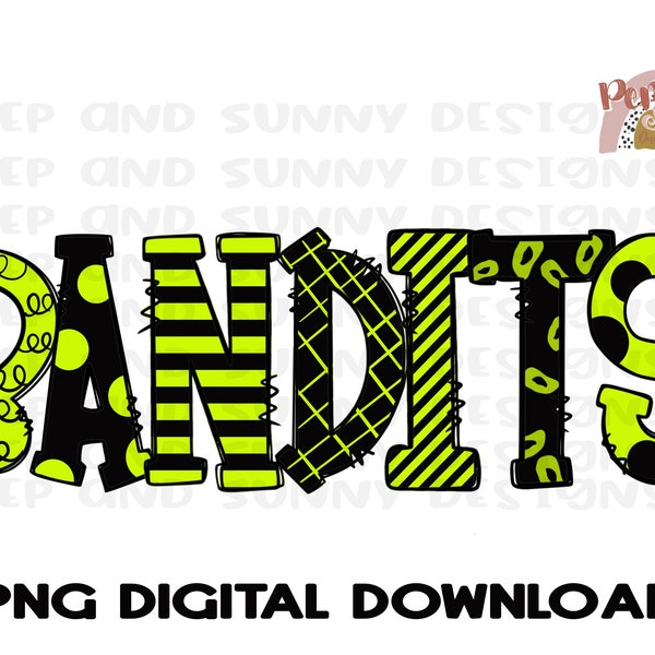 Bandits Baseball Logo - Etsy