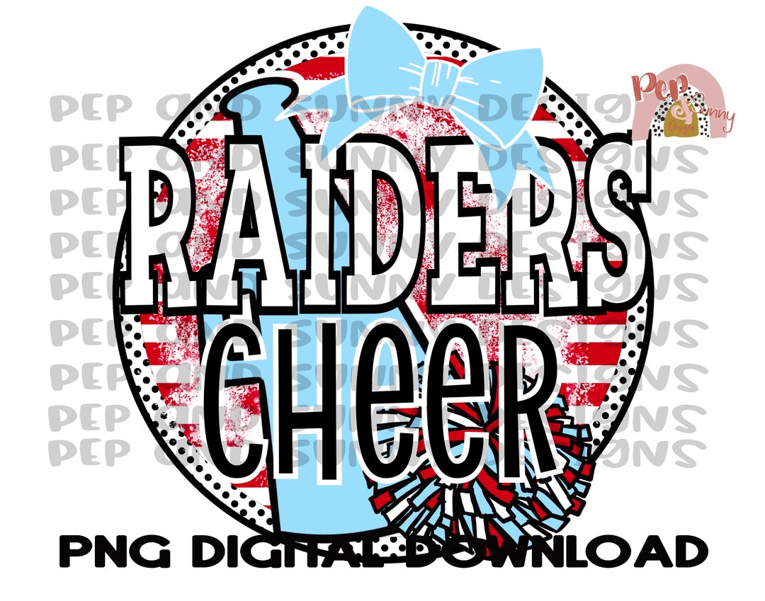 Raiders Cheer | Cheer Team Design | Dance Team Design | Megaphone | Bow ...