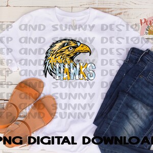 Hawks | Doodle Design | Hawks Design | Your Team | PNG Digital Download ...
