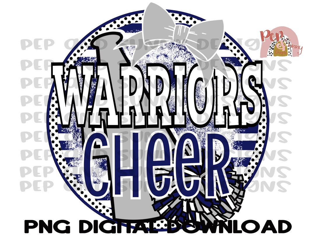Warriors Cheer Navy and Silver | Cheer Team Design | Dance Team Design ...