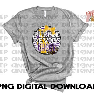 Purple Devils Cheer | Cheer Team Design | Dance Team Design | Megaphone ...