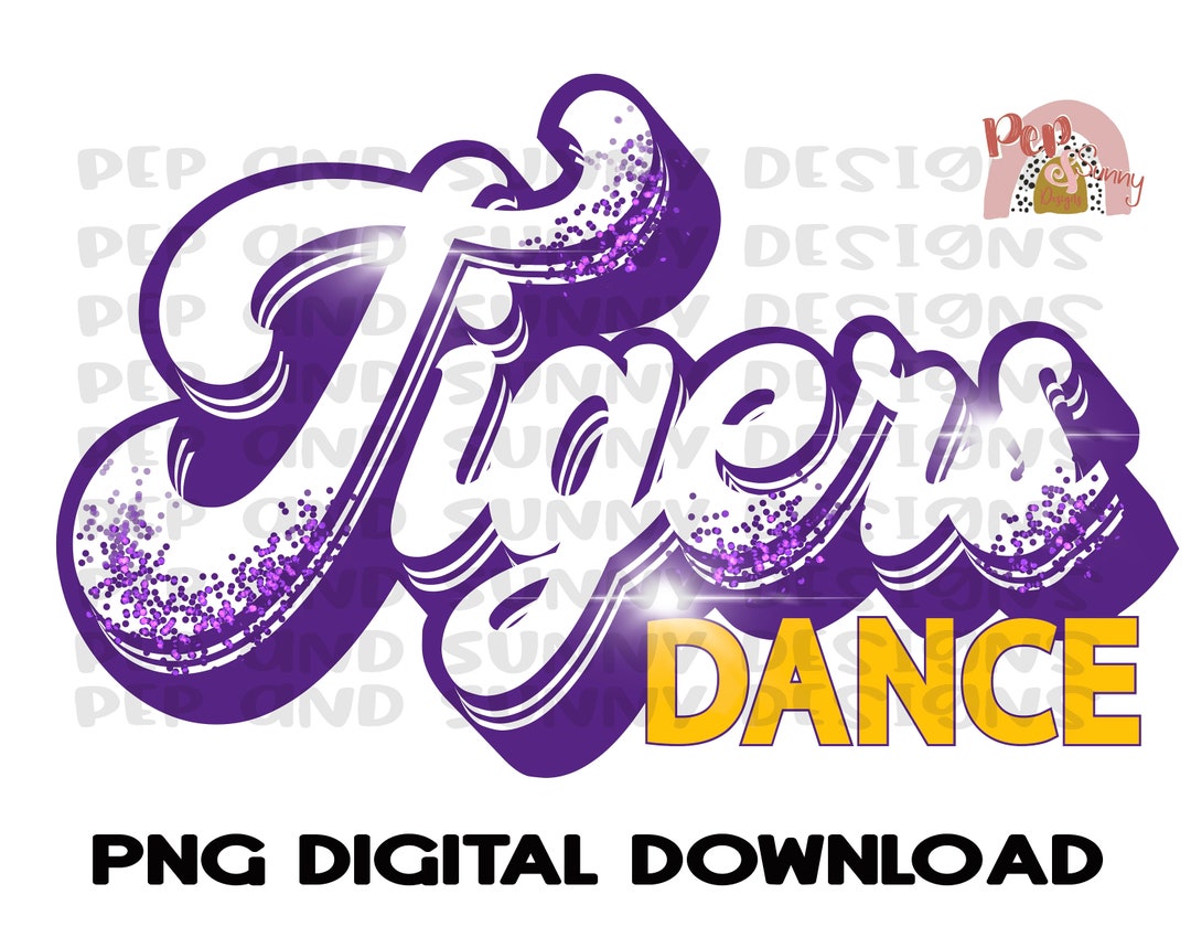 Tigers Dance | Dance Team | Dance Design | Retro Glam | PNG Digital ...
