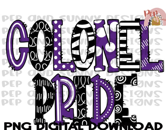 Colonel Pride Colonels Spirit Tee Doodle Design PNG - Etsy