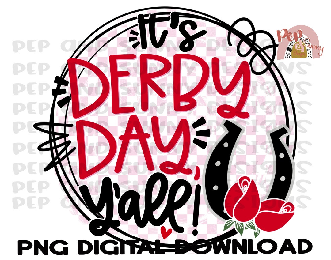 Derby Day | Horses | PNG Digital Download | Sublimation Design - Etsy