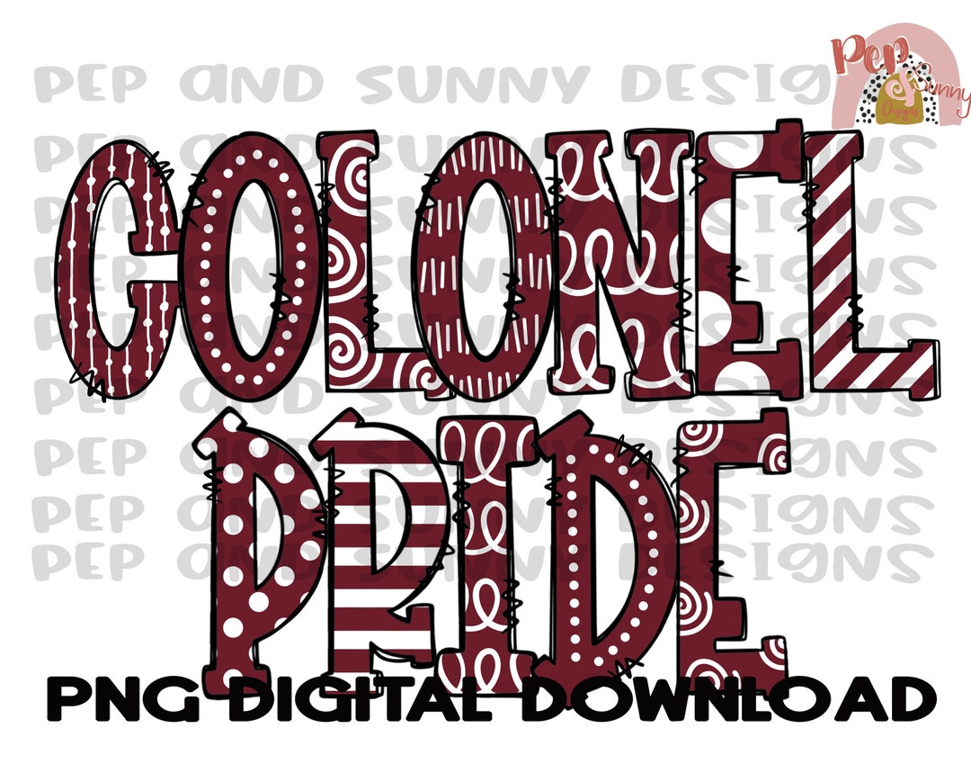 Colonel Pride | Colonels | Spirit Tee | Doodle Design | PNG Digital ...