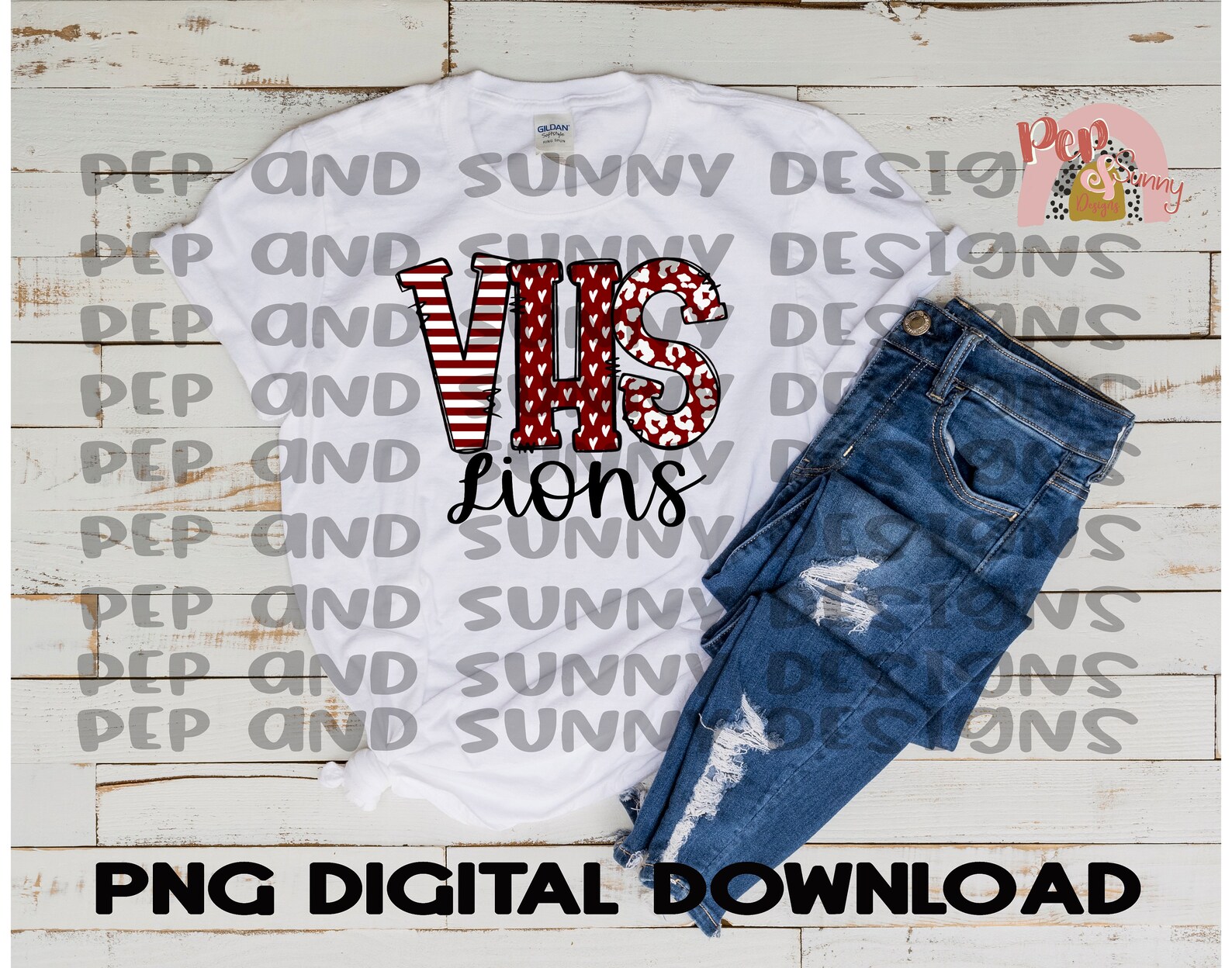 VHS Lions | Your School | Spirit Tee | Doodle Design | Mascot | PNG ...