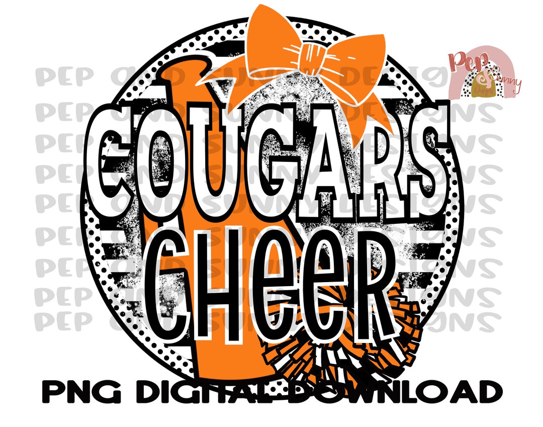 Cougars Cheer Orange and Black | Cheer Team Design | Dance Team Design ...