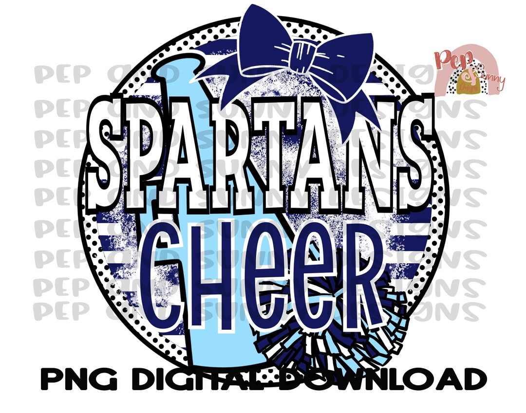 Spartans Cheer Navy Blue | Cheer Team Design | Dance Team Design ...