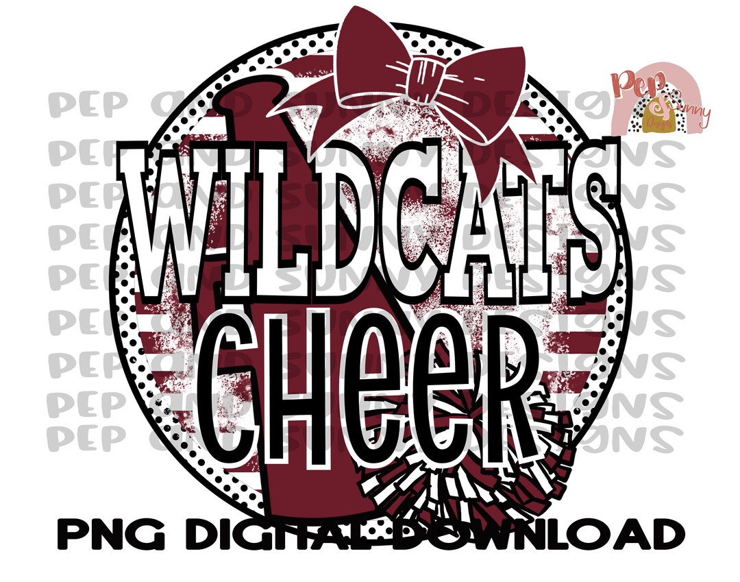 Wildcats Cheer Maroon | Cheer Team Design | Dance Team Design ...