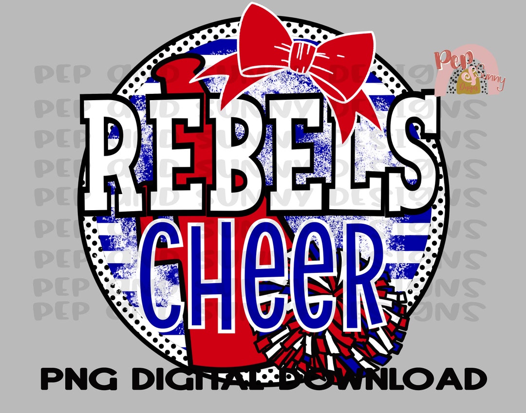 Rebels Cheer | Cheer Team Design | Dance Team Design | Megaphone | Bow ...