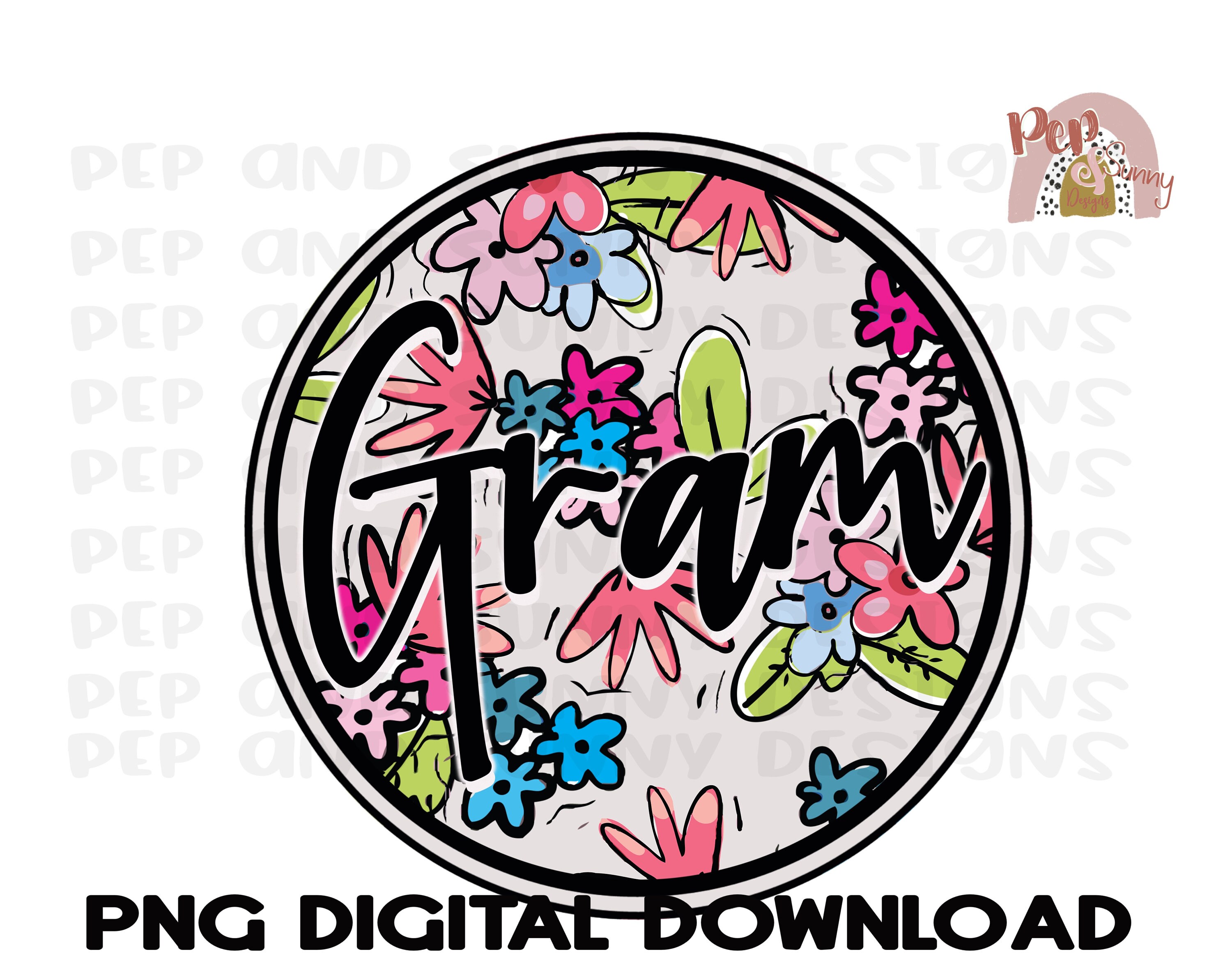Gram Mothers Day Custom Name Mama PNG Digital - Etsy UK