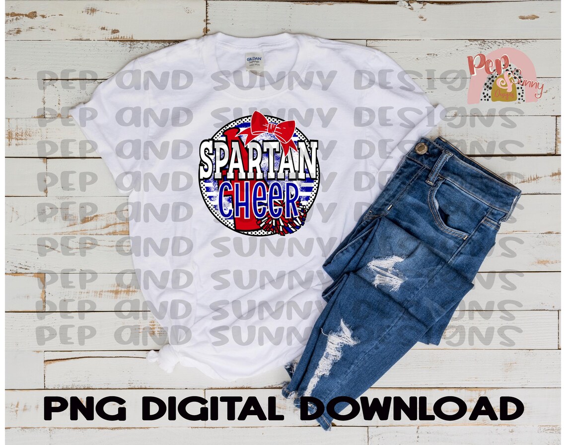 Spartan Cheer | Cheer Team Design | Dance Team Design | Megaphone | Bow ...